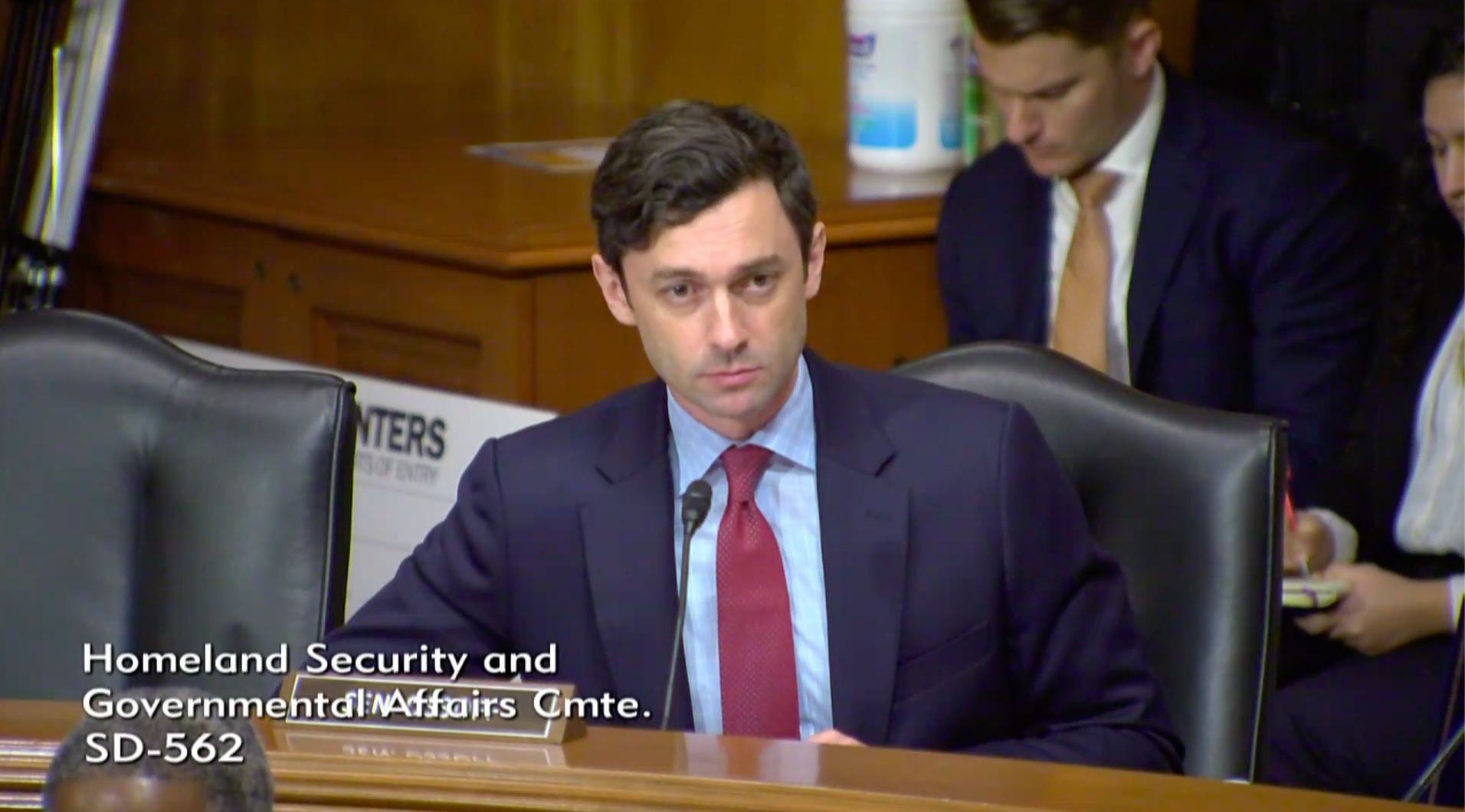 WATCH: Sen. Ossoff Asks FBI Director to Address Threats to Children Who ...