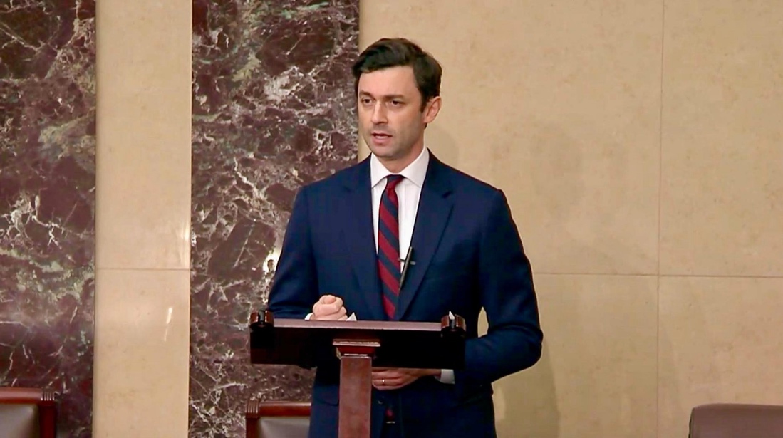 WATCH: Sen. Ossoff Addresses U.S. Senate on Humanitarian Crisis in Gaza ...
