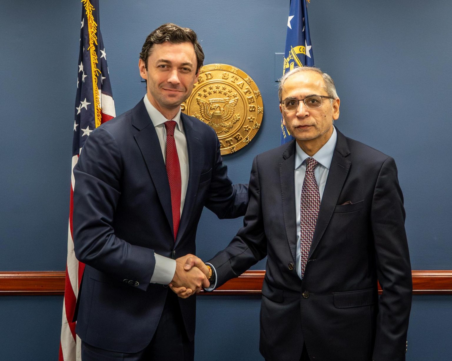 Sen. Ossoff Meets with Indian Ambassador to the U.S. Vinay Mohan Kwatra ...