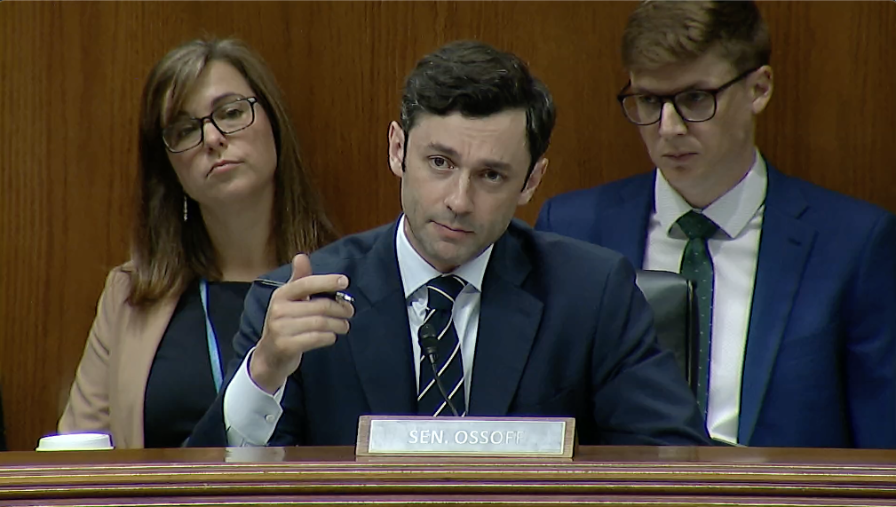 WATCH: Sen. Ossoff Elevates Georgia Priorities in First Hearing as Top ...